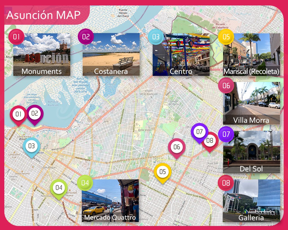 Asuncion Map Paraguay Asuncion Map Hi Res Stock Photography And Images