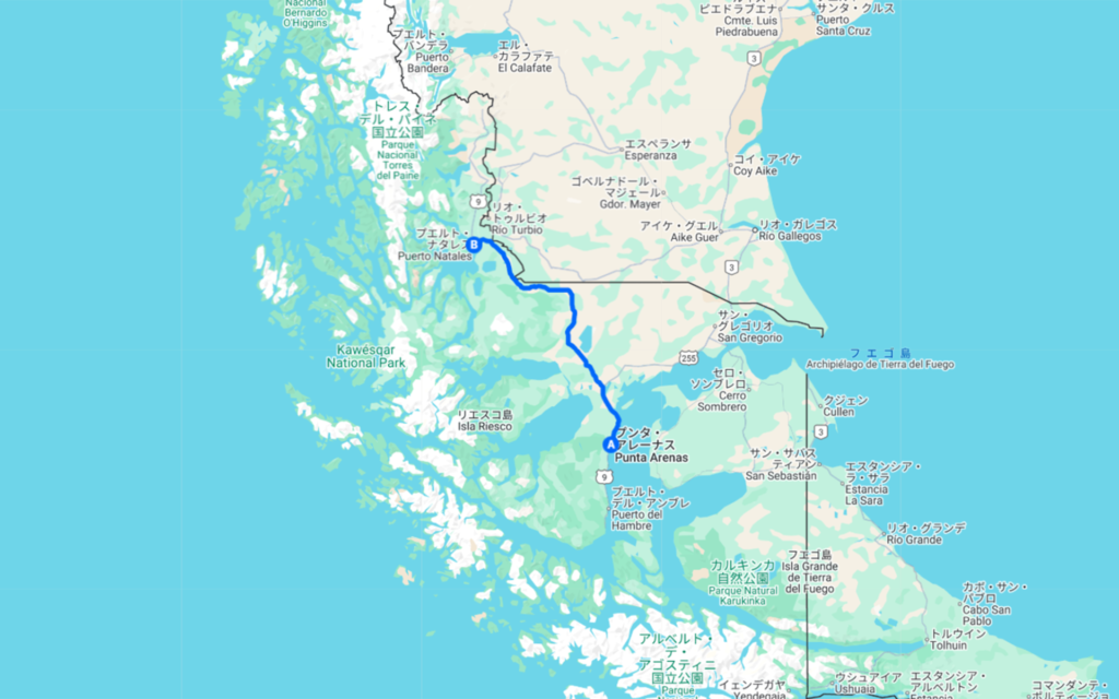Motorcycle trip from Punta Arenas to Puerto Natales, Chile｜南米一周バイク旅